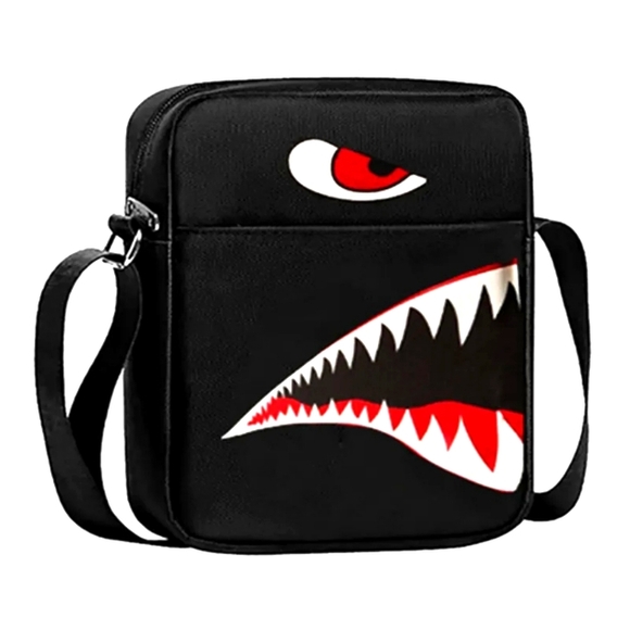 Shark Face | Bags | Mens Shark Face Waterproof Shoulder Messenger Bag ...
